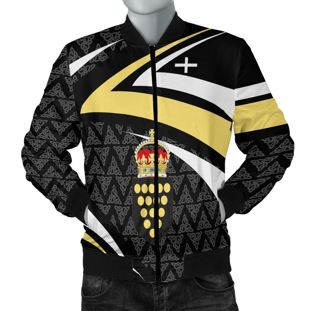 Cornwall Celtic Men's Bomber Jacket - Legend of Cornwall (Color) – Aljaira
