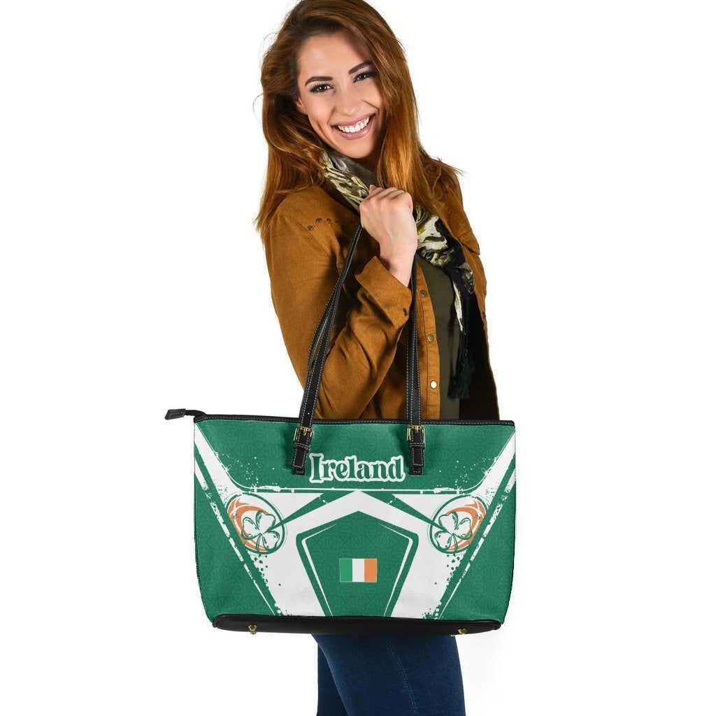 Ireland Rugby Large Leather Tote Bag - Irish Rugby – Aljaira