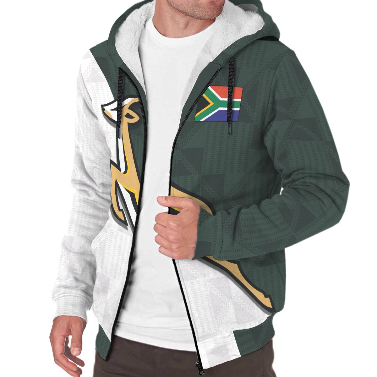 South Africa Springboks Forever Sherpa Hoodie – Aljaira