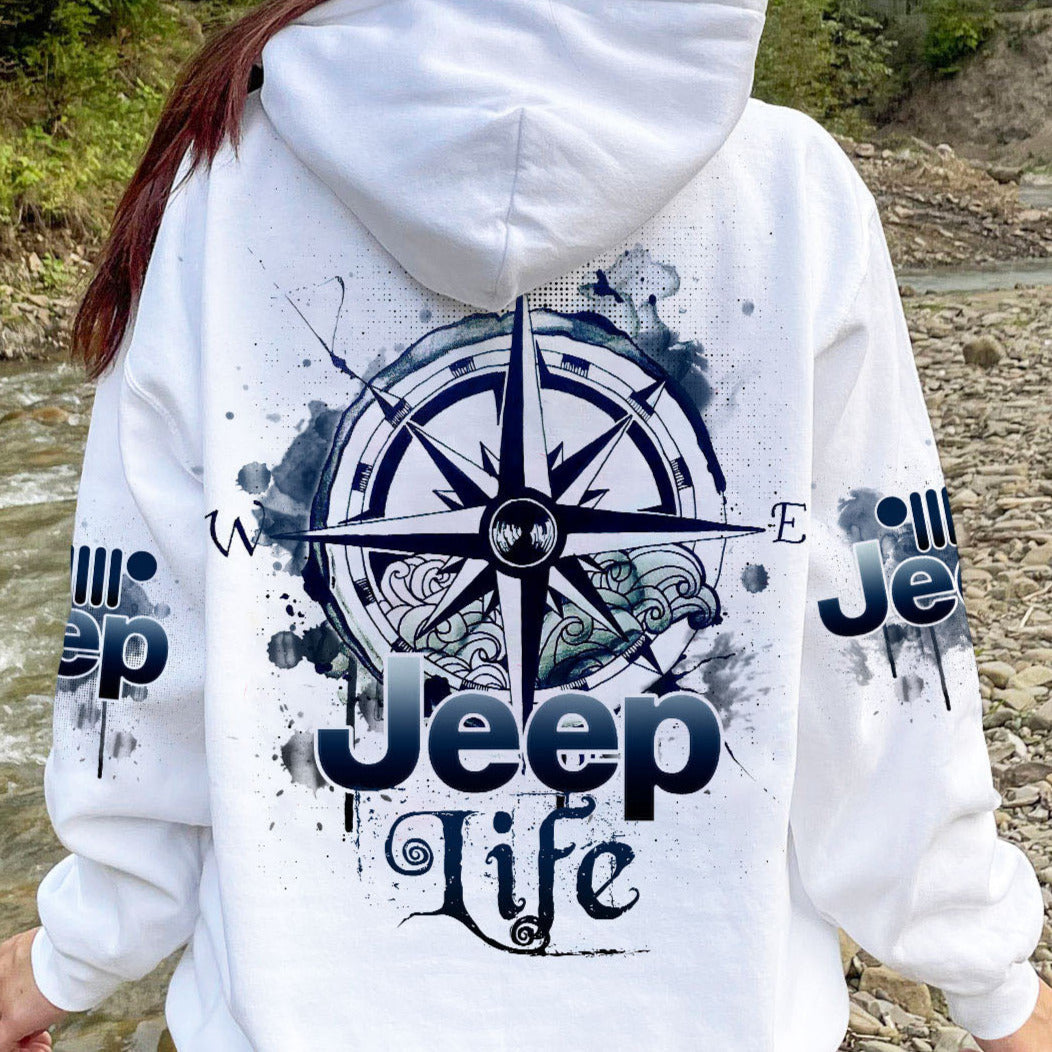Jeep Life Compass Sketch Hoodie – Aljaira