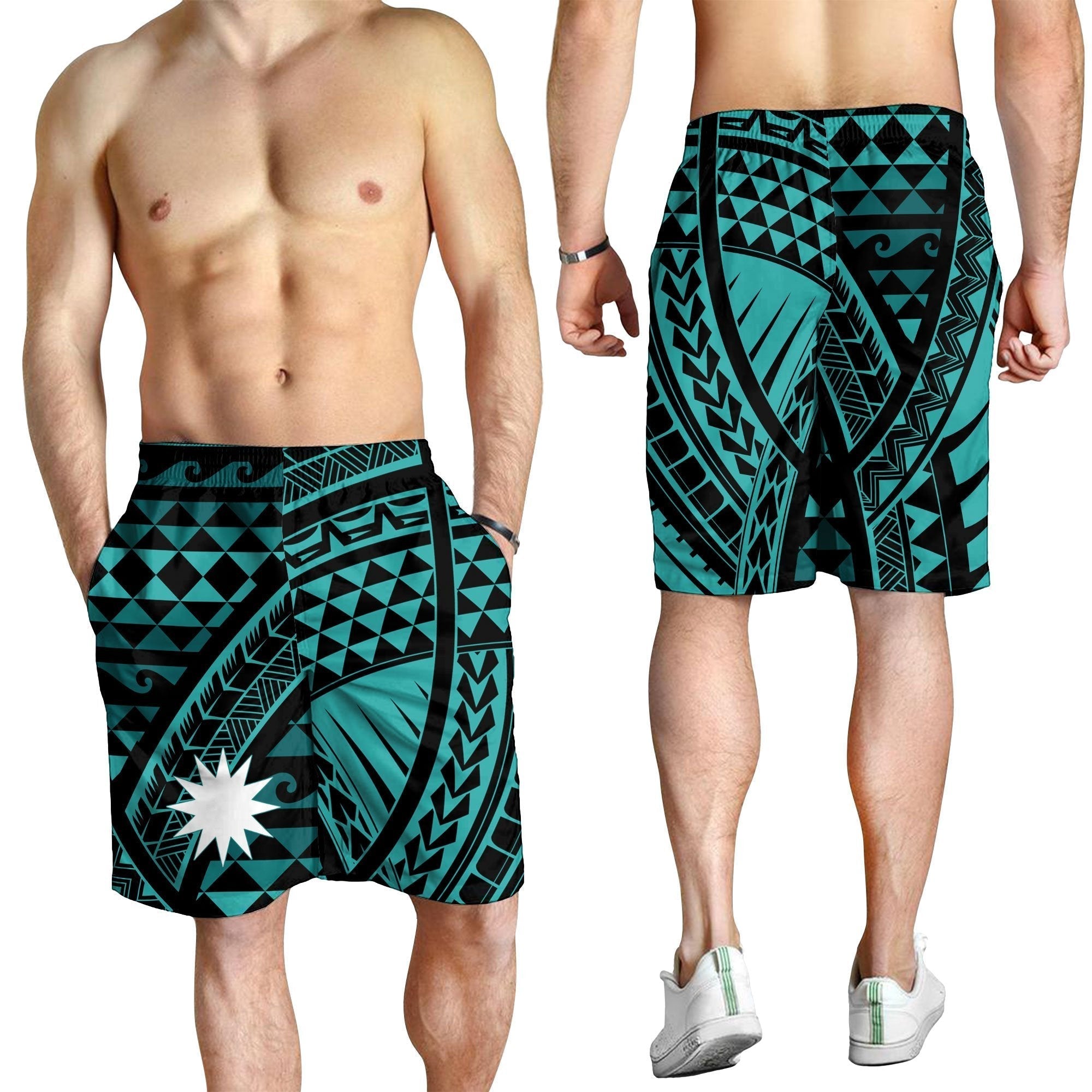 Nauru Men's Short - Tribal Seamless Pattern – Aljaira