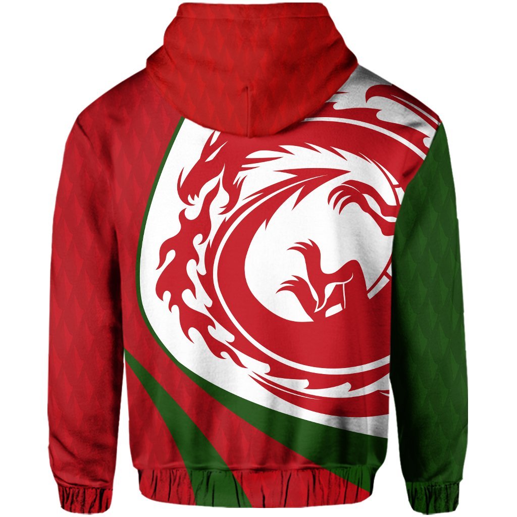 Wales Zip Hoodie - Welsh Rugby Dragon – Aljaira