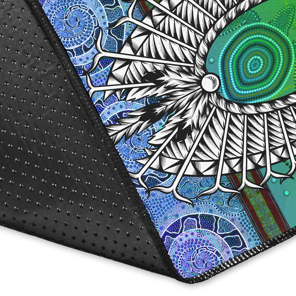 Area Rug - Turtle With Dhari Mask Snake Patterns - – Aljaira