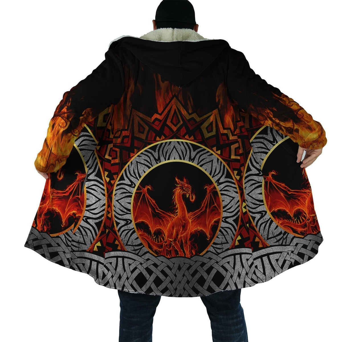 Celtic Dragon Cloak Fire Dragon – Aljaira