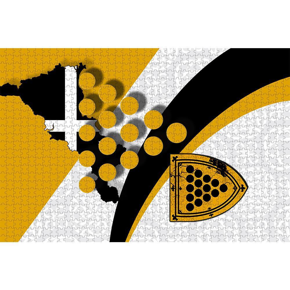 Cornwall Celtic Puzzle - Cornish Flag With Duke of Cornwall – Aljaira