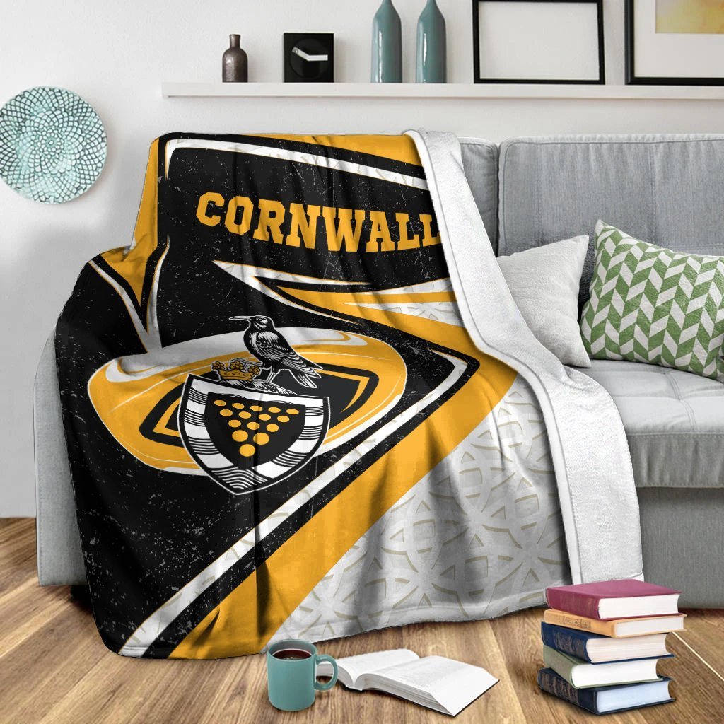 Cornwall Rugby Premium Blanket - Celtic Cornwall Rugby Ball – Aljaira