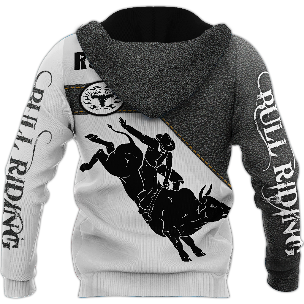 Personalized Name Bull Riding Hoodie - Bull Riding Apparel Rodeo Black ...
