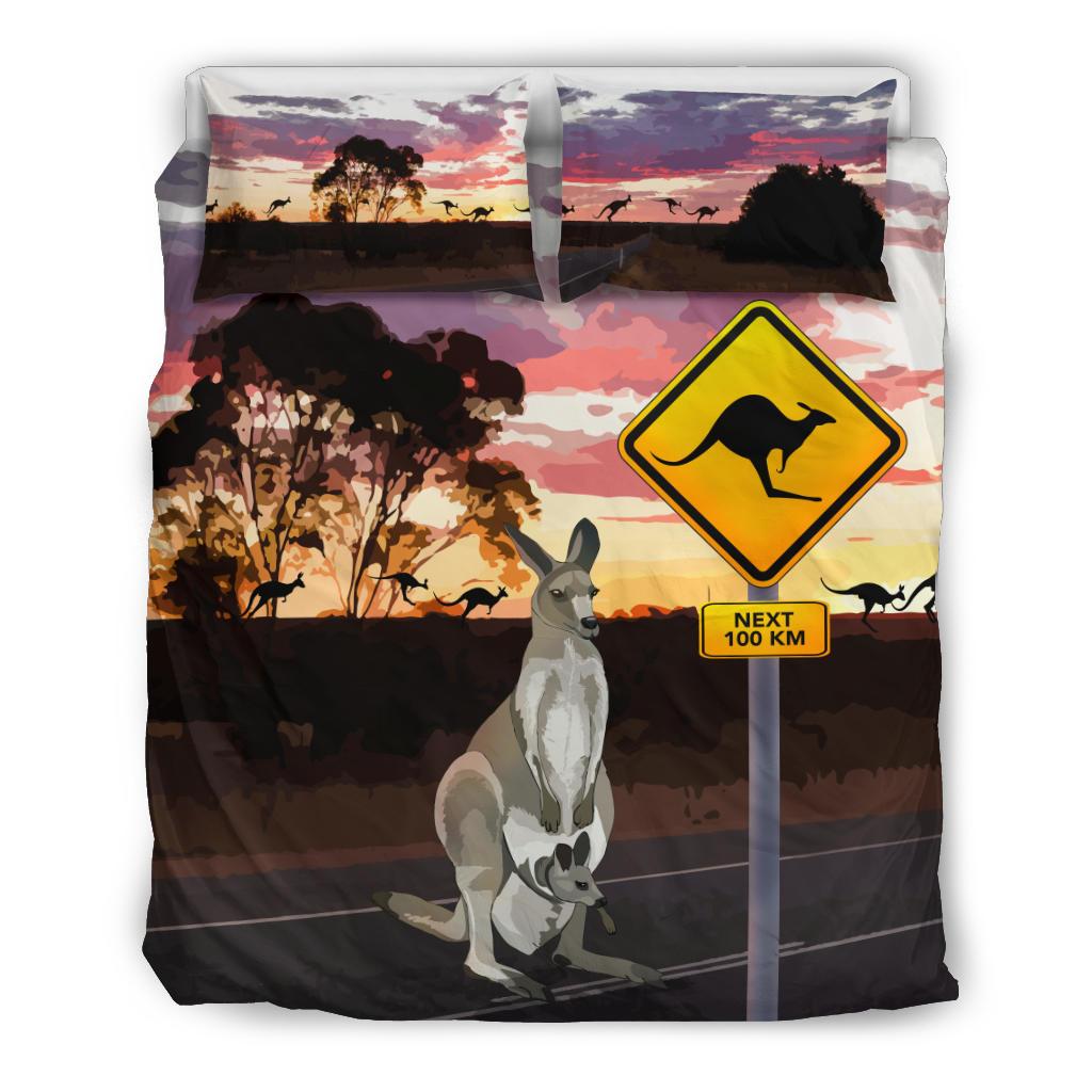 Bedding Sets - Kangaroo Bed Kangaroo Sign Landscape Art – Aljaira