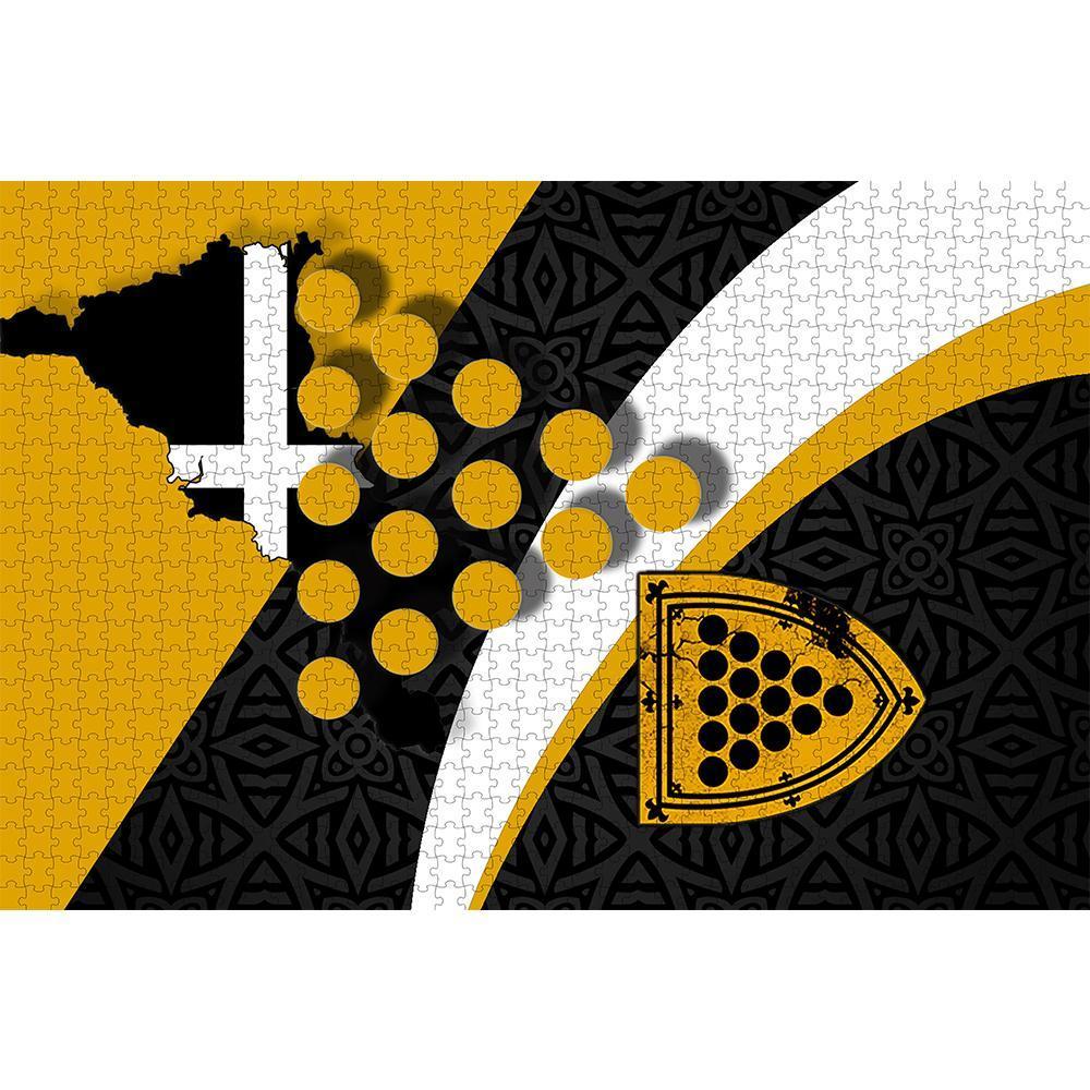 Cornwall Celtic Puzzle - Cornish Flag With Duke of Cornwall Version 2 ...