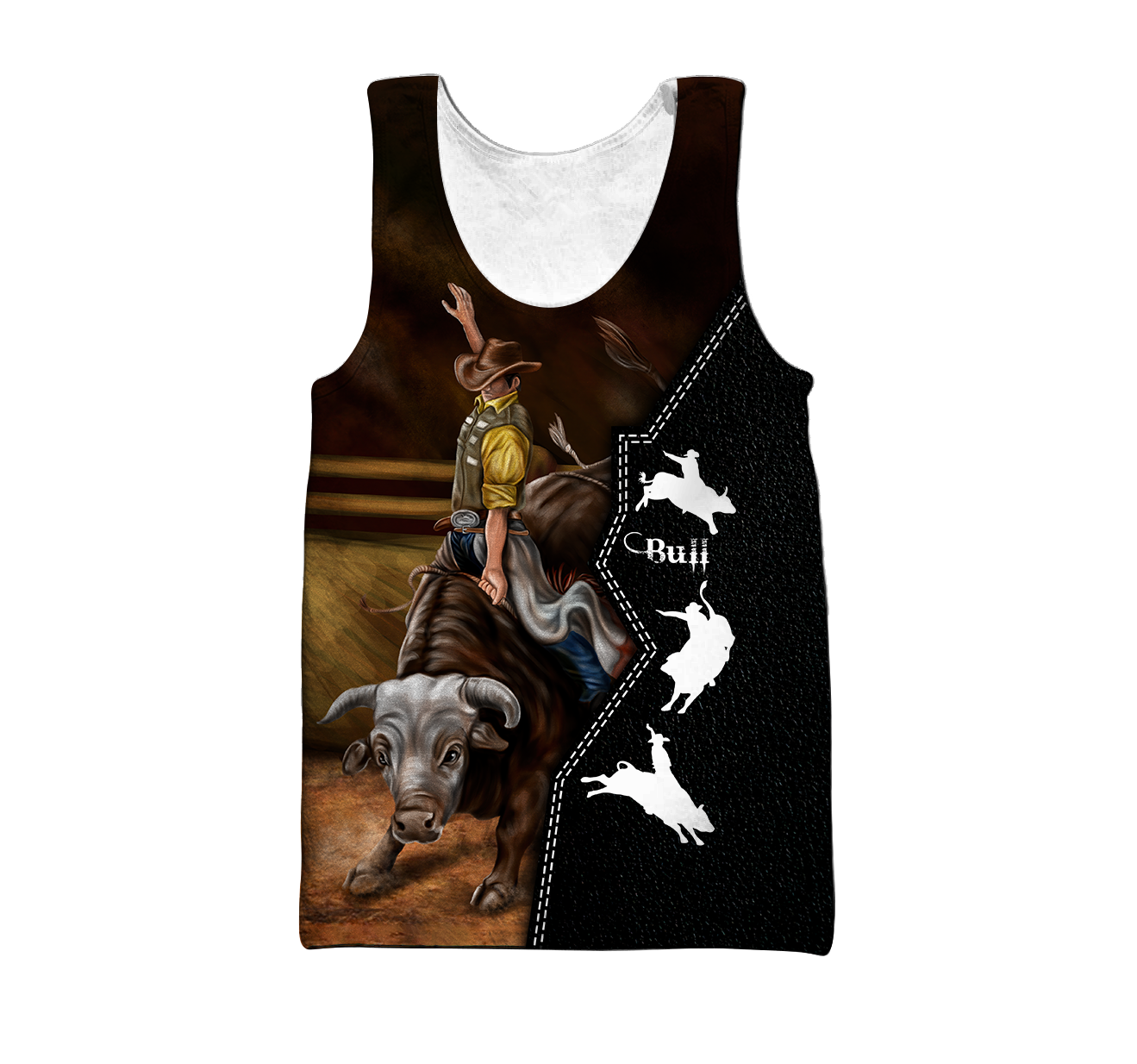 Personalized Name Bull Riding Hoodie - Bull Riding Apparel Black Leath ...