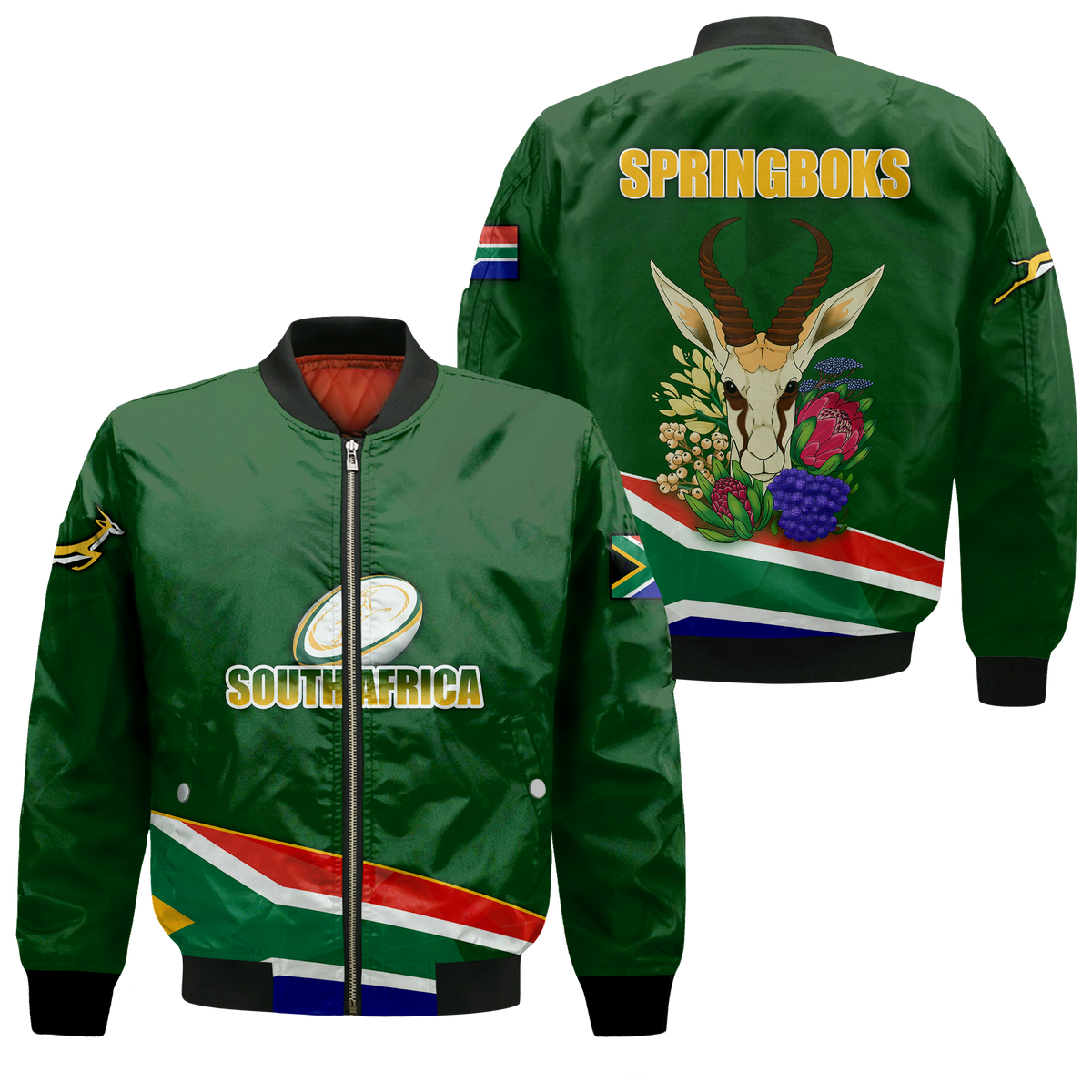 South Africa Springboks Print Bomber Jacket - LT2 – Aljaira