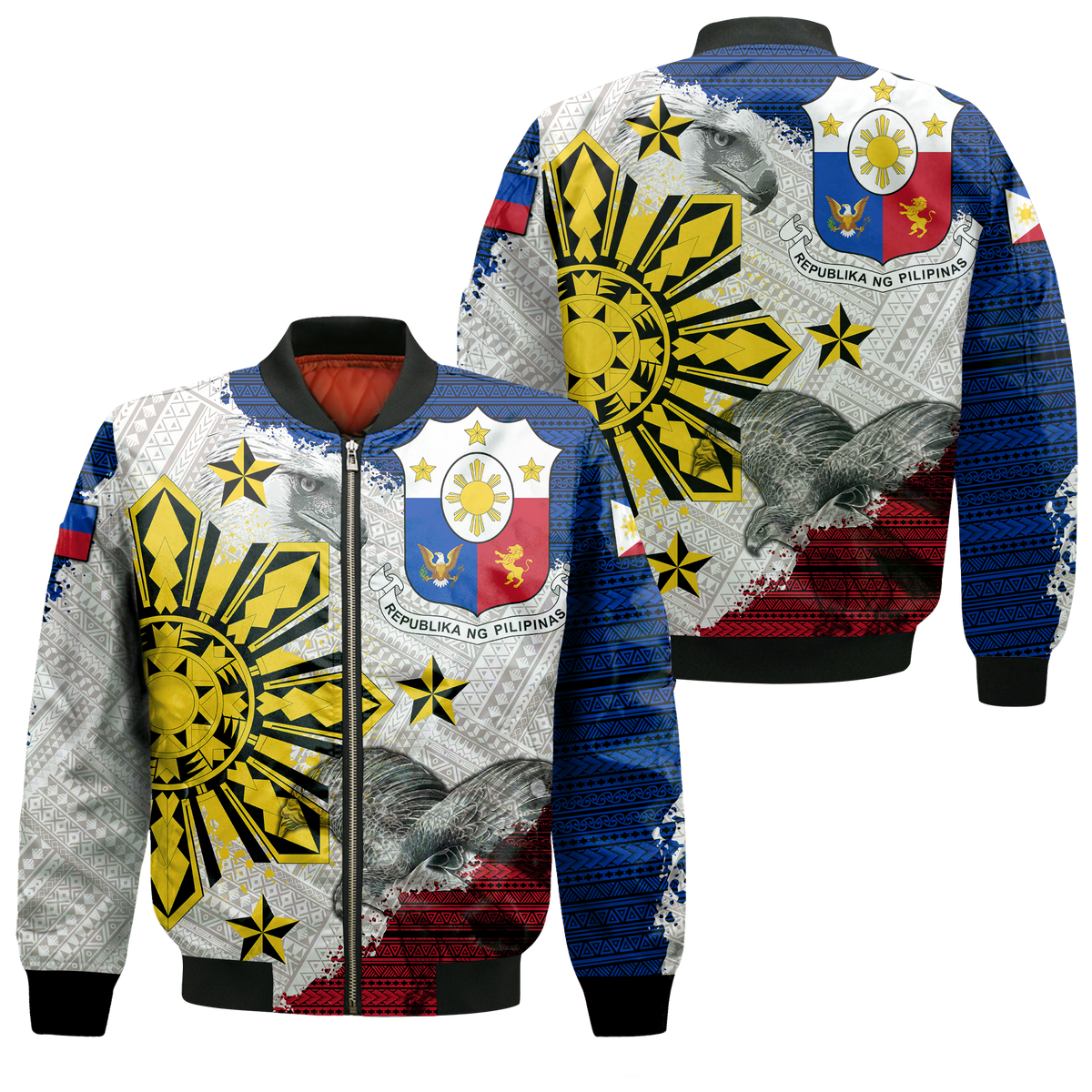 Phillippines Filipino Tribal Ealge Bomber Jacket - LT2 – Aljaira