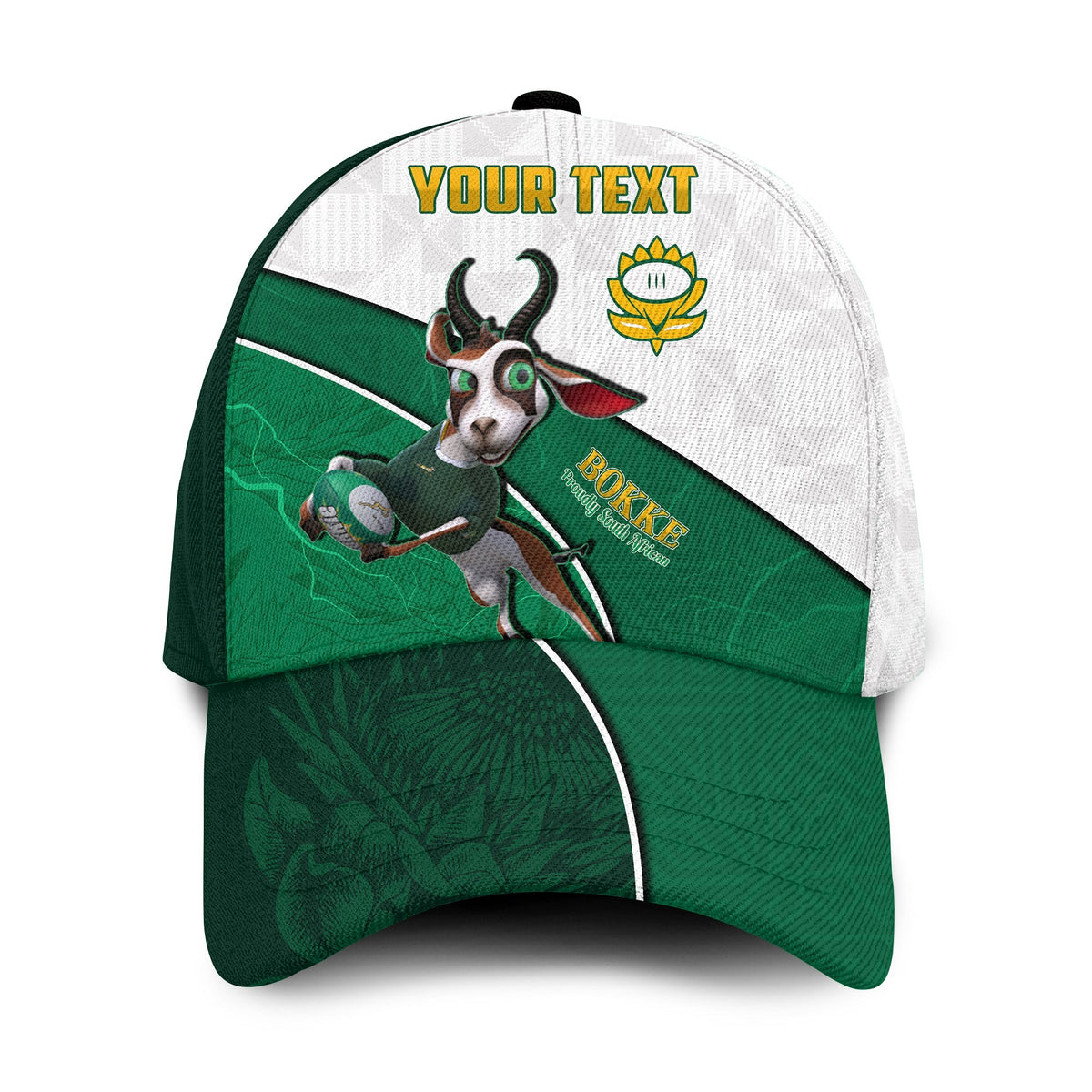 (Custom Personalised) South Africa Rugby Classic Cap Proudly Springbok ...