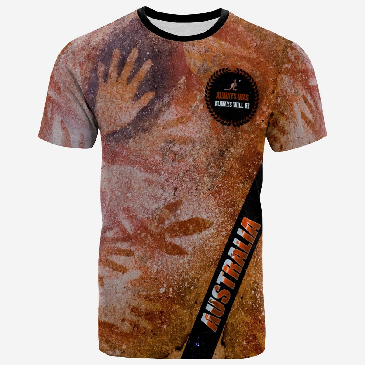 T shirt - Handprint with Kangaroo Logo – Aljaira
