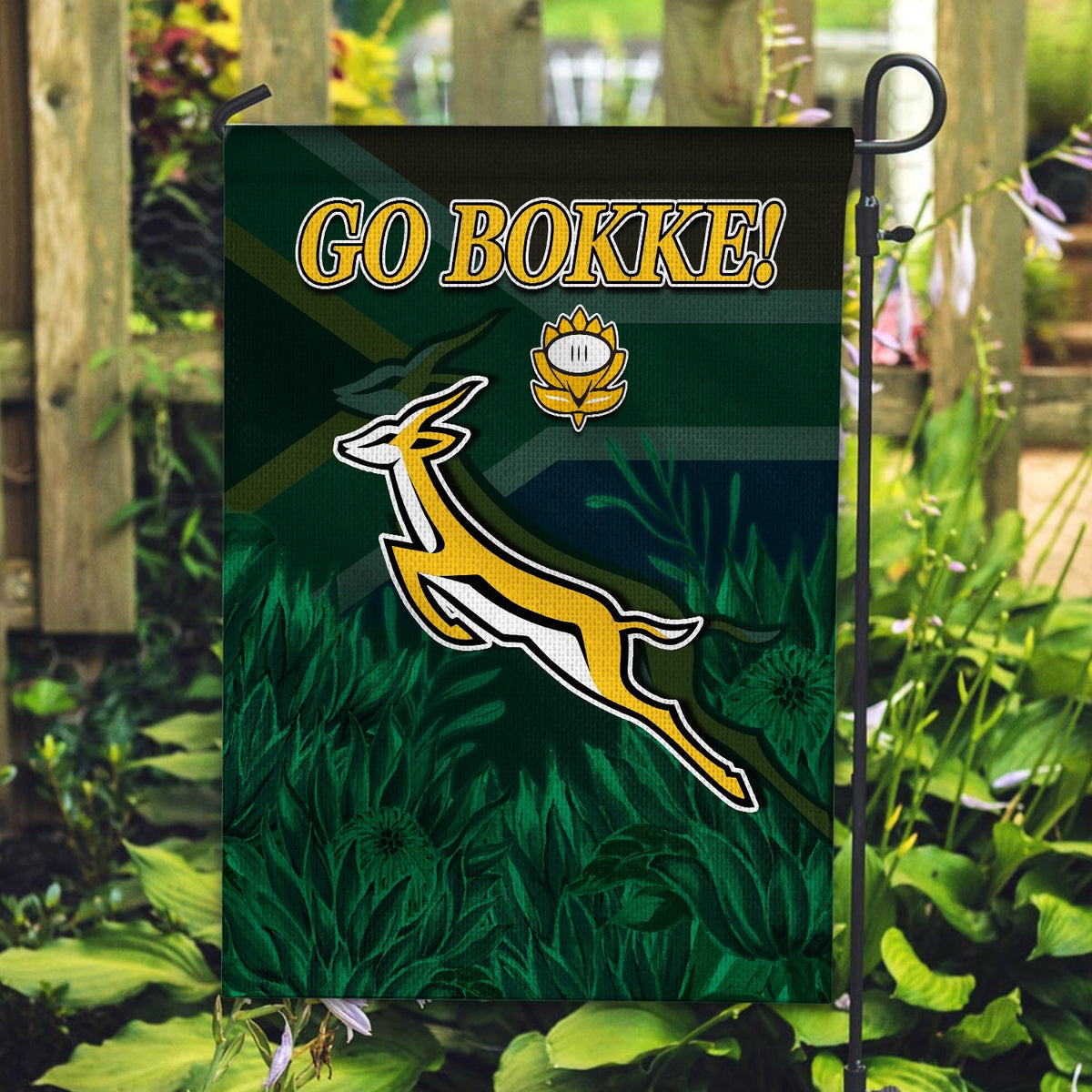 South Africa Rugby Flag Springboks King Protea Go Bokke LT13 – Aljaira