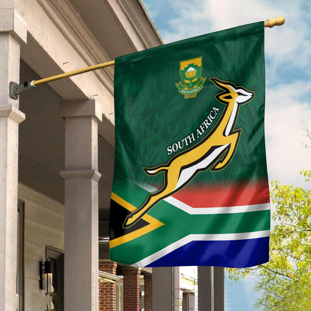 South Africa Rugby Flag Springboks Champion Bokke African Pattern Go B ...