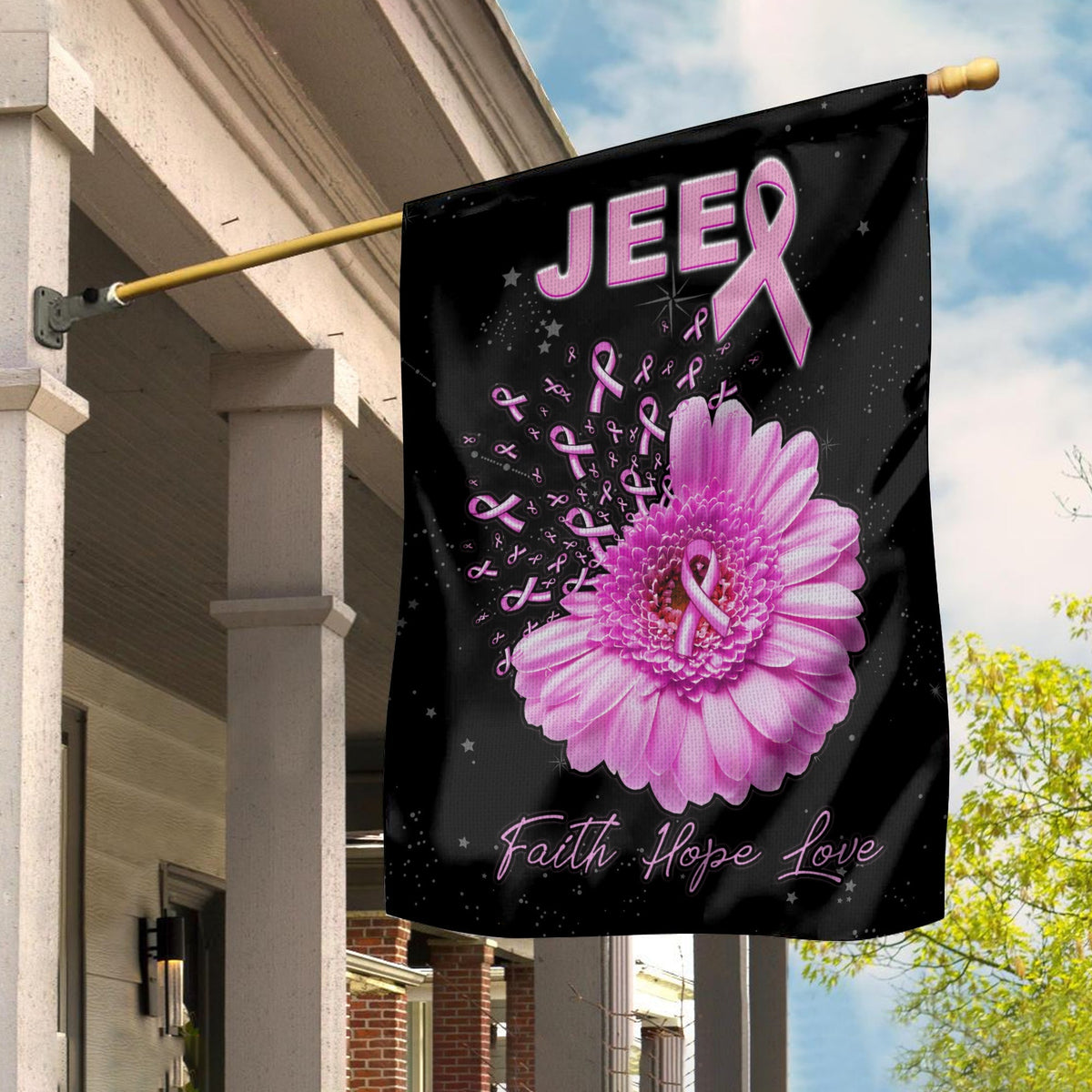 JEEP Breast Cancer - Flag Flowers with Flag American LT13 – Aljaira