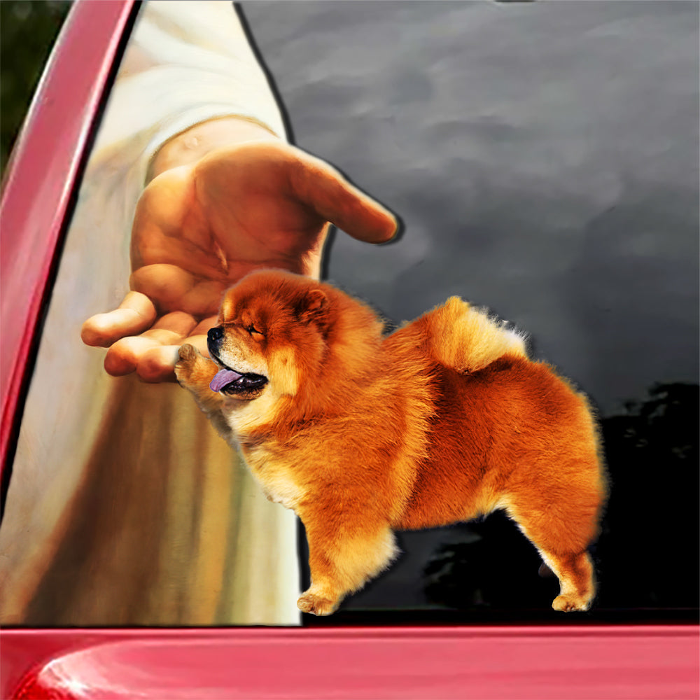 Hand God With Chow Chow - Decal Sticker LT11 – Aljaira