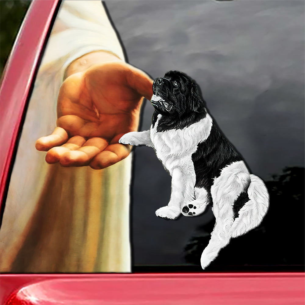 Hand God With Newfoundland - Decal Sticker LT11 – Aljaira