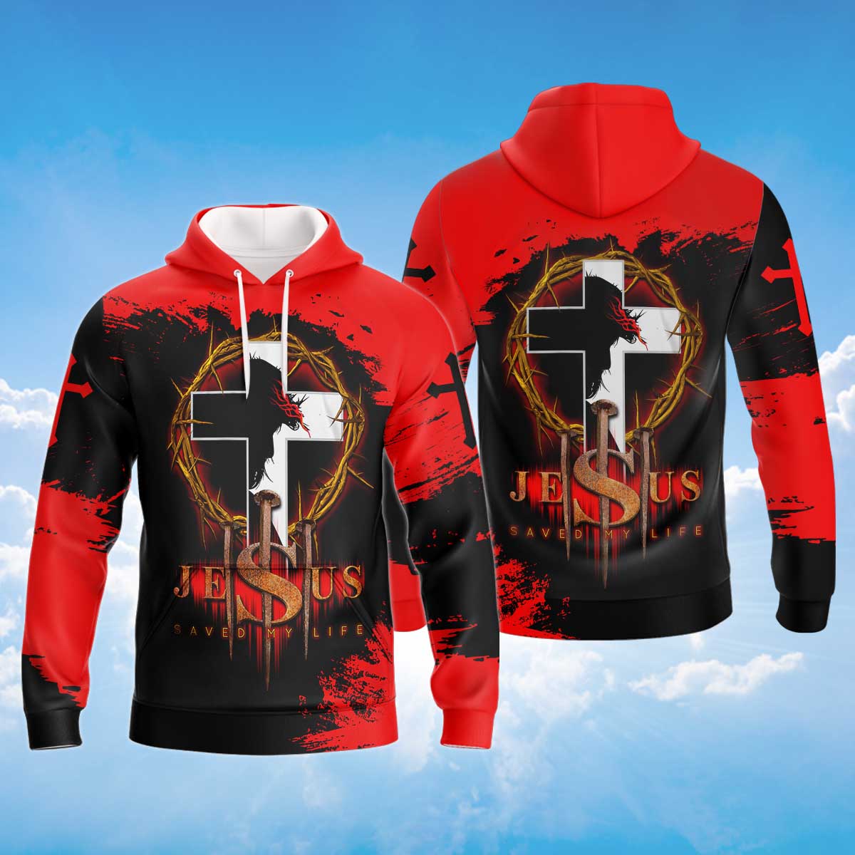 Jesus Christ Saved My Life Hoodie LT10 – Aljaira