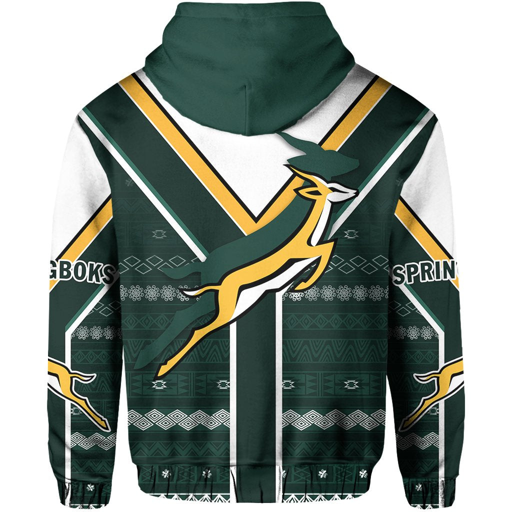 Rugby South Africa Zip Hoodie Springboks Forever Style – Aljaira