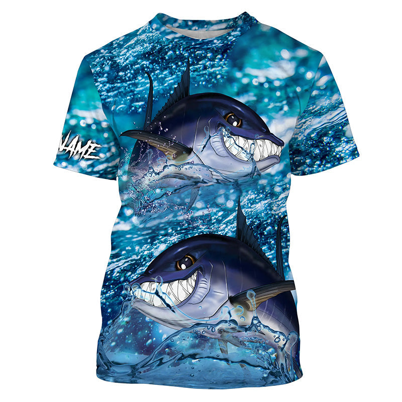 Bluefin Tuna Fishing Custom Long Sleeve Fishing Shirts, Tuna Fishing J ...