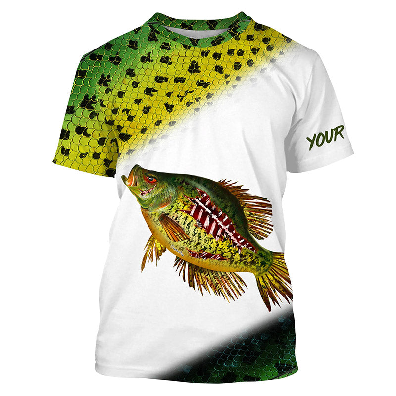 Crappie Fishing Scale Fish Custom Long Sleeve Fishing Shirts, Crappie ...
