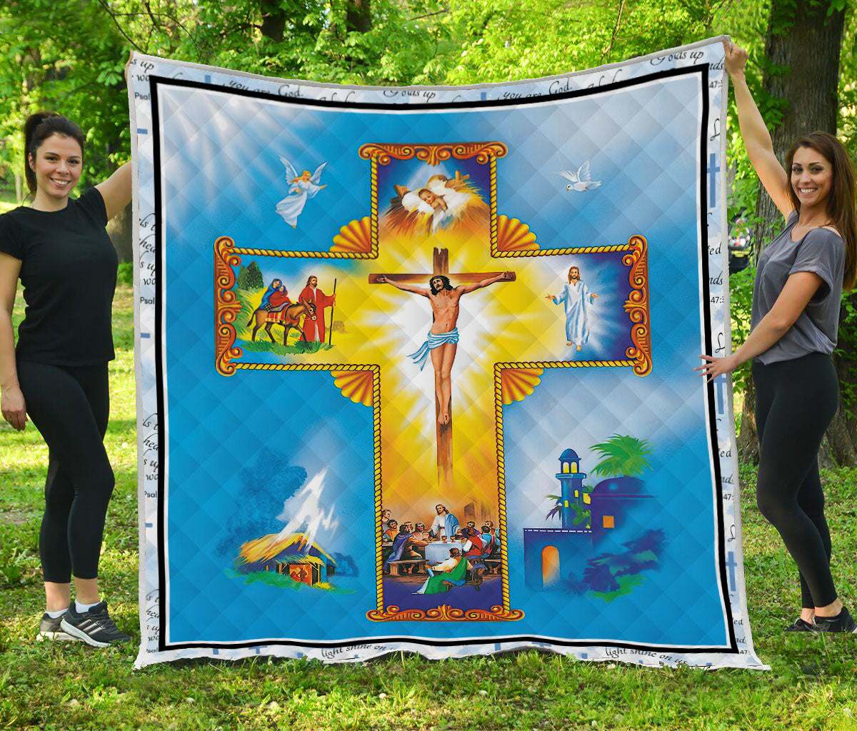 The Story Of The Life Of Jesus Blanket and Quilt LT10 – Aljaira