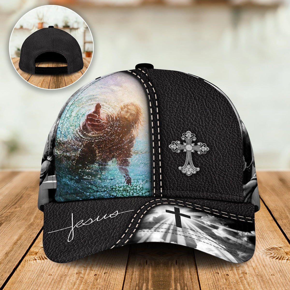 Jesus reaching into water - Classic cap LT11 – Aljaira