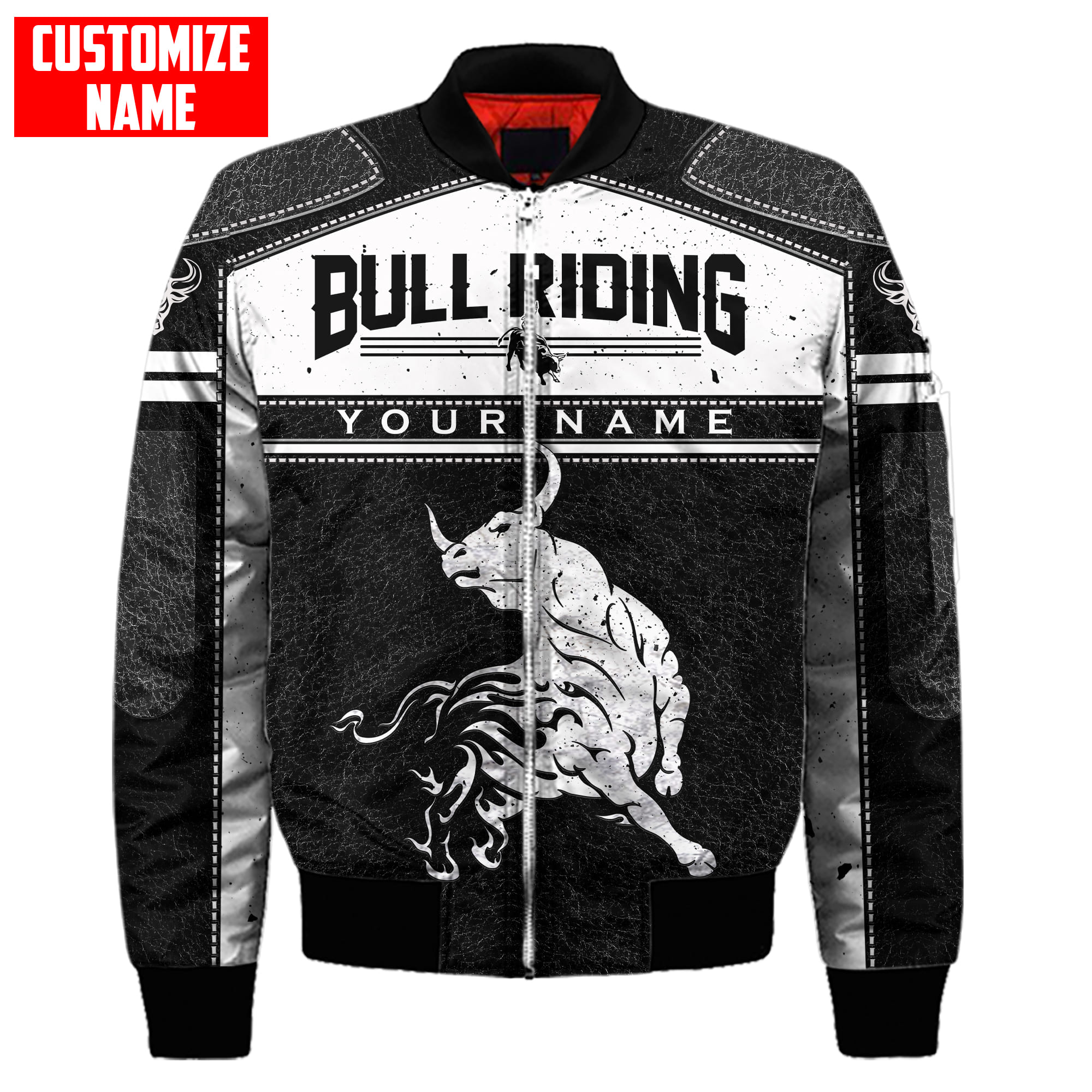 Personalized Name Bull Riding Hoodie - Bull Riding Apparel Ver 14 – Aljaira