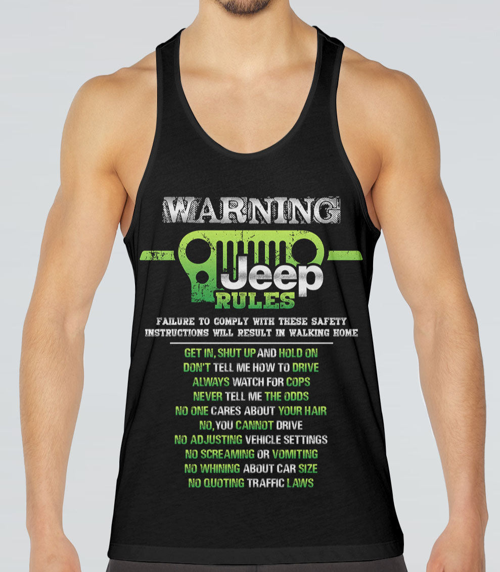 Warning Jeep Rules All Over Print – Aljaira