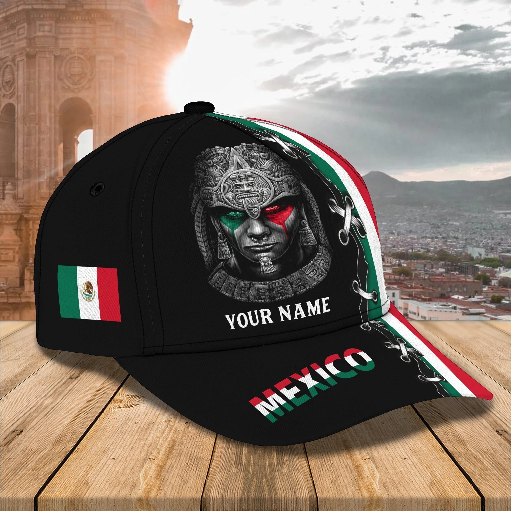 Personalized Mexico Cap Aztec Tribal – Aljaira