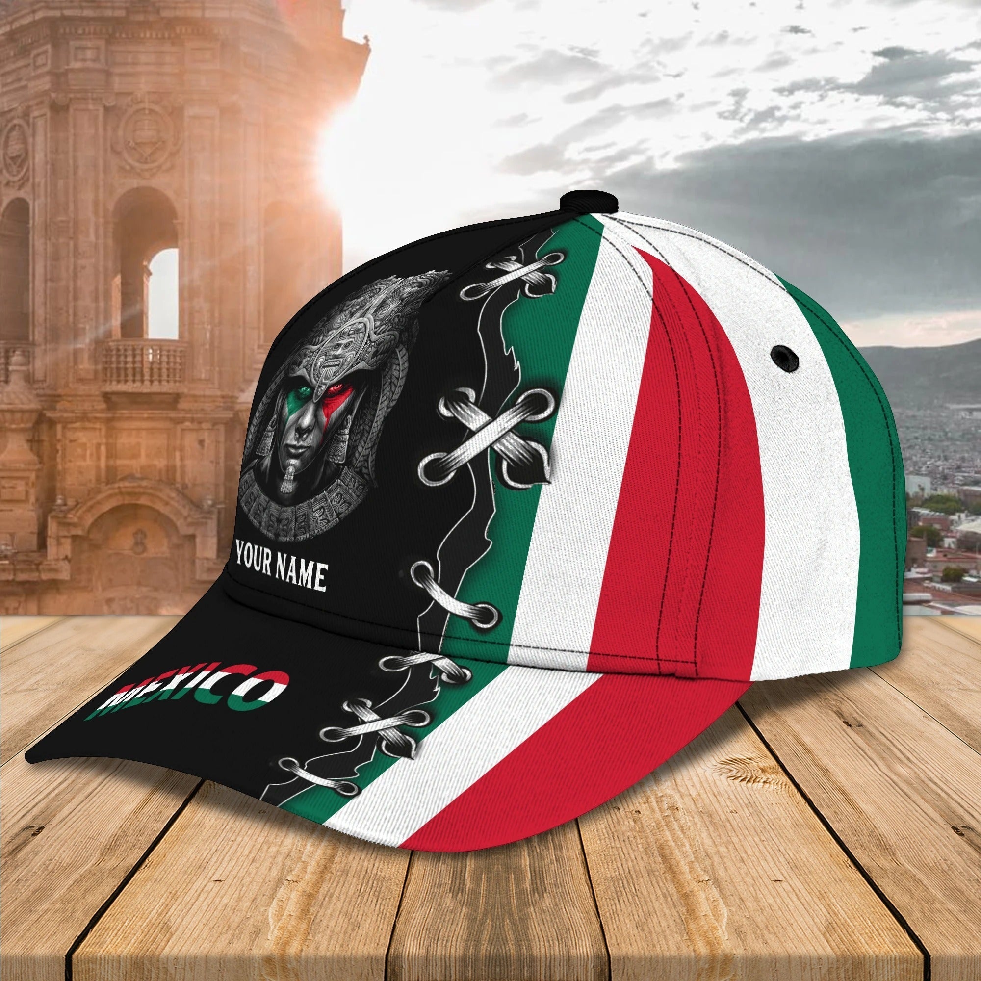 Personalized Mexico Cap Aztec Tribal – Aljaira