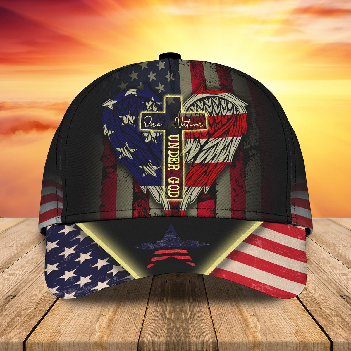 One Nation Under God Cap LT10 – Aljaira