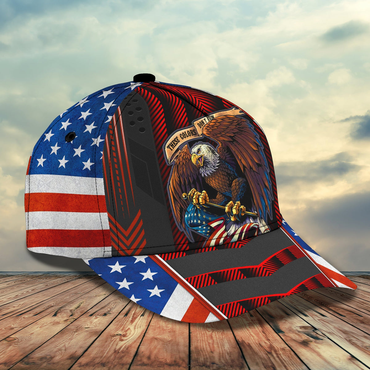 Eagle American Flag Cap LT10 – Aljaira