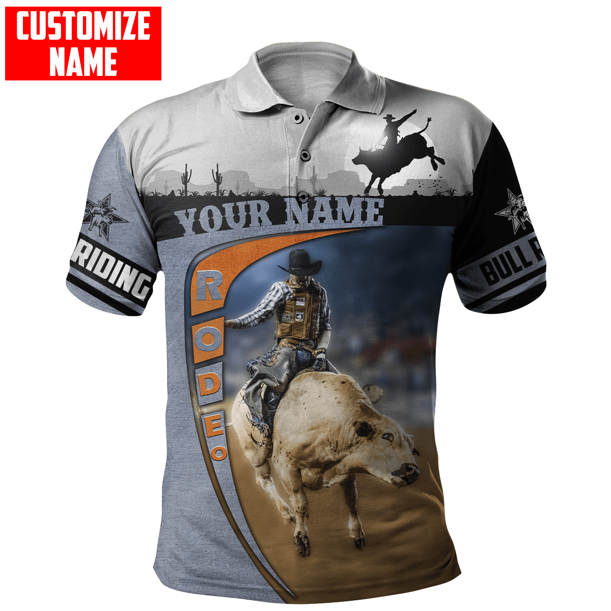 Personalized Name Bull Riding Hoodie - Bull Riding Apparel Desert – Aljaira