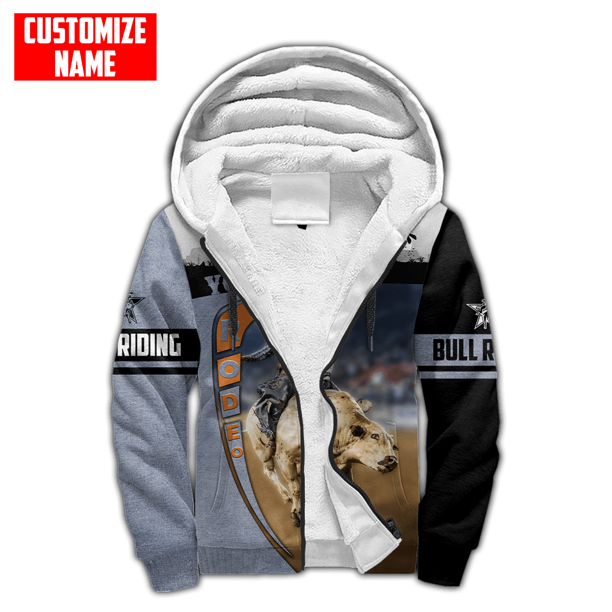 Personalized Name Bull Riding Hoodie - Bull Riding Apparel Desert – Aljaira