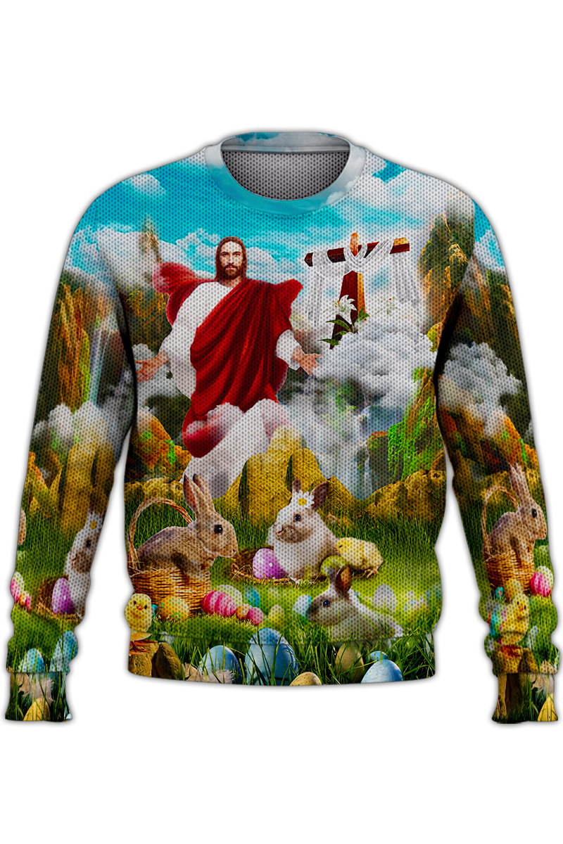 Jesus Christ With Animals Sweater LT10 – Aljaira