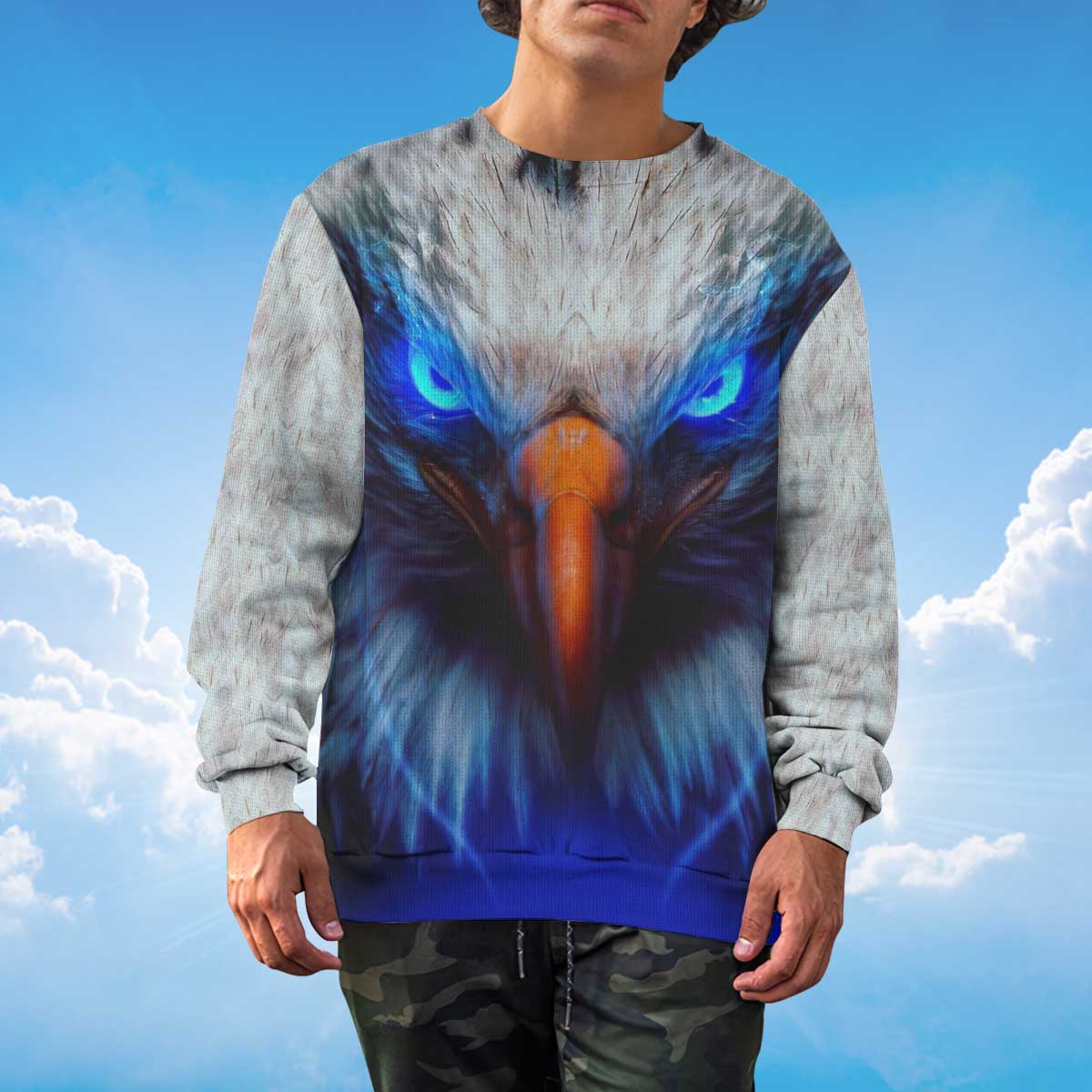 Blue Fire Eagle Sweater LT10 – Aljaira