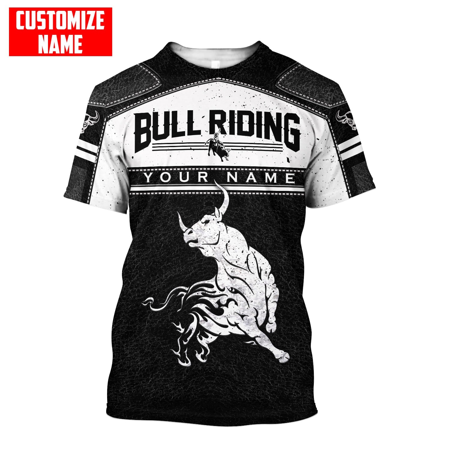 Personalized Name Bull Riding Hoodie - Bull Riding Apparel Ver 14 – Aljaira