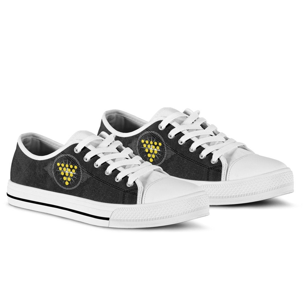Cornwall Celtic Low Top Shoes - Celtic Compass With Cornish Symbols ...