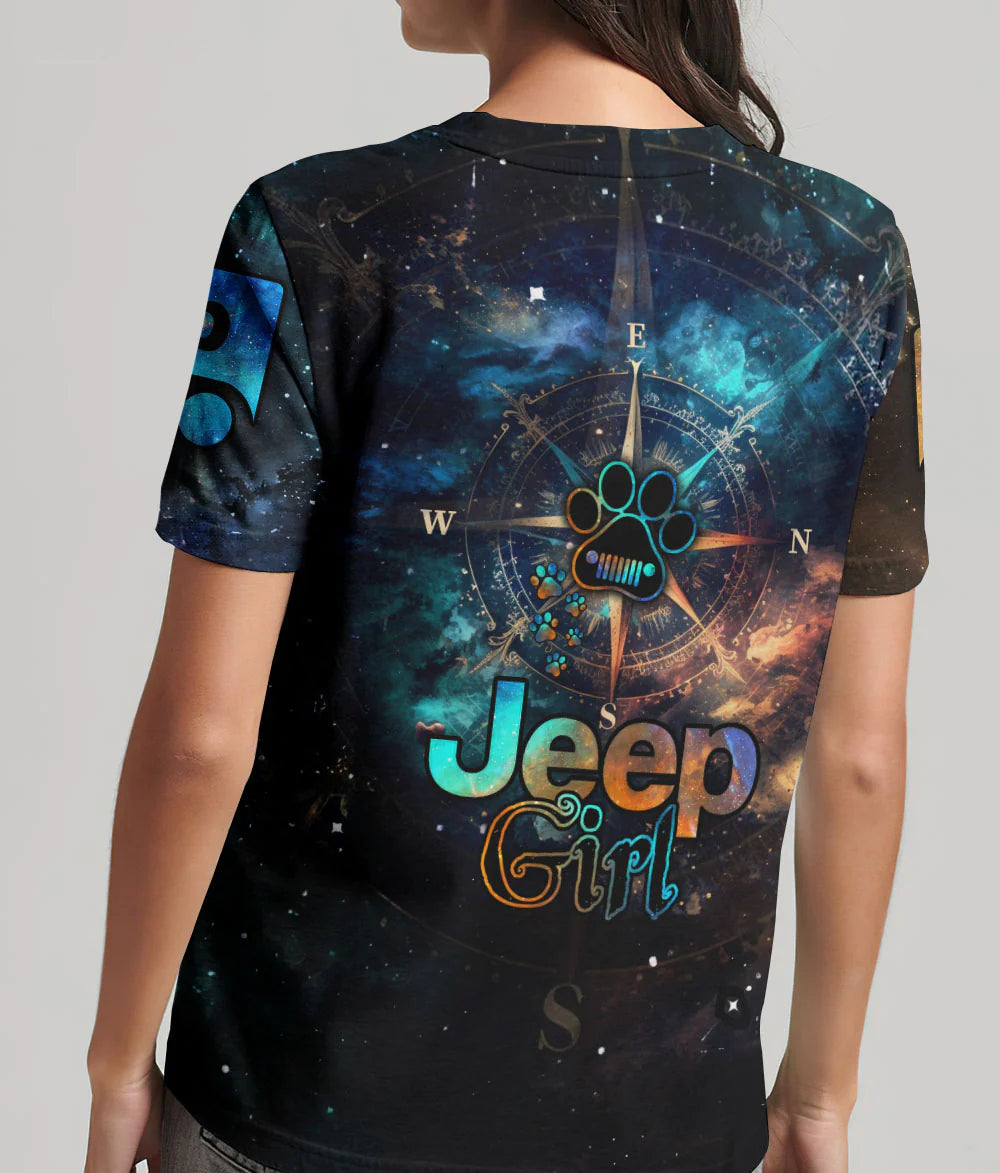 Jeep Girl Dog Compass T-Shirt – Aljaira