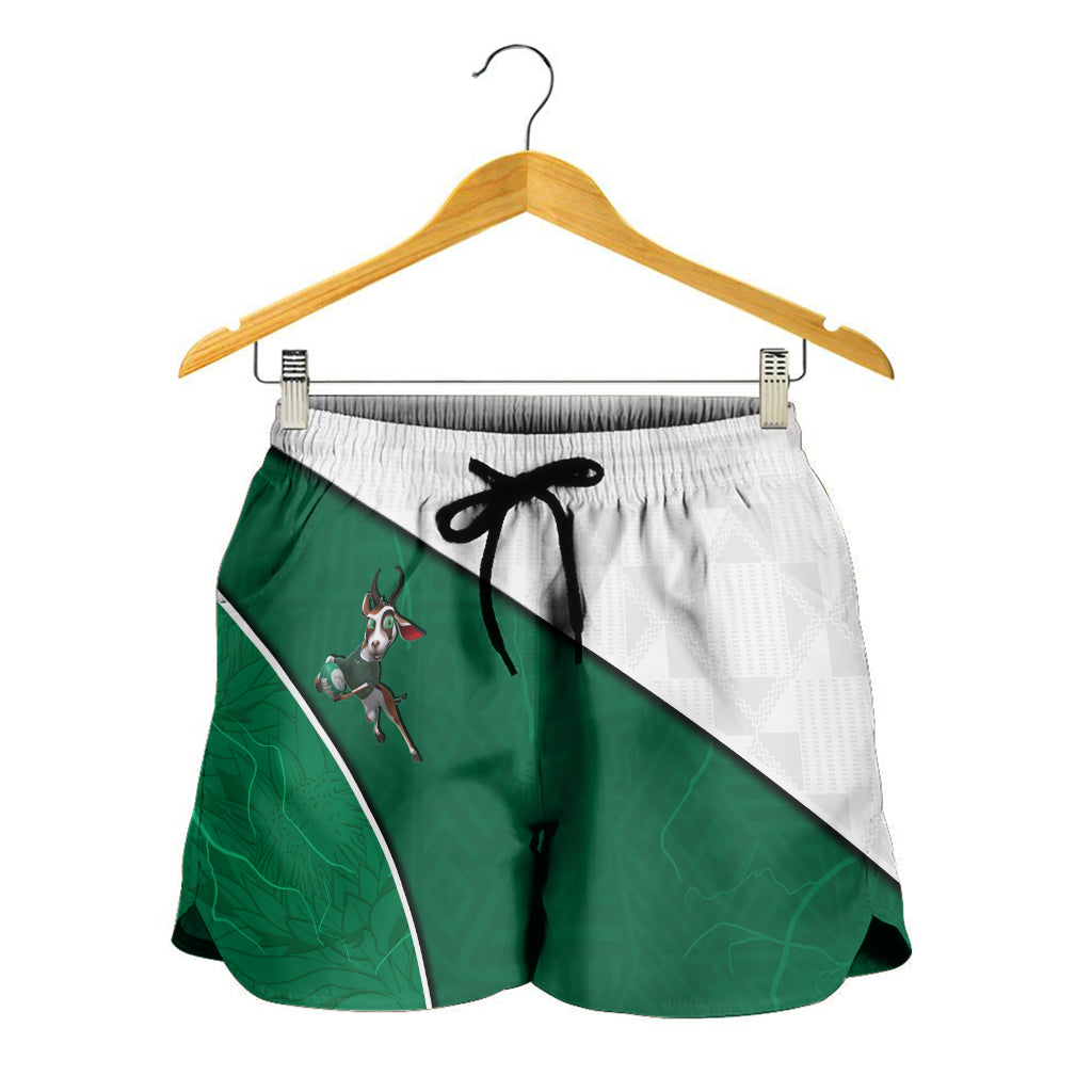 South Africa Rugby Women Shorts Proudly Springboks Cartoon Bokke Afric ...