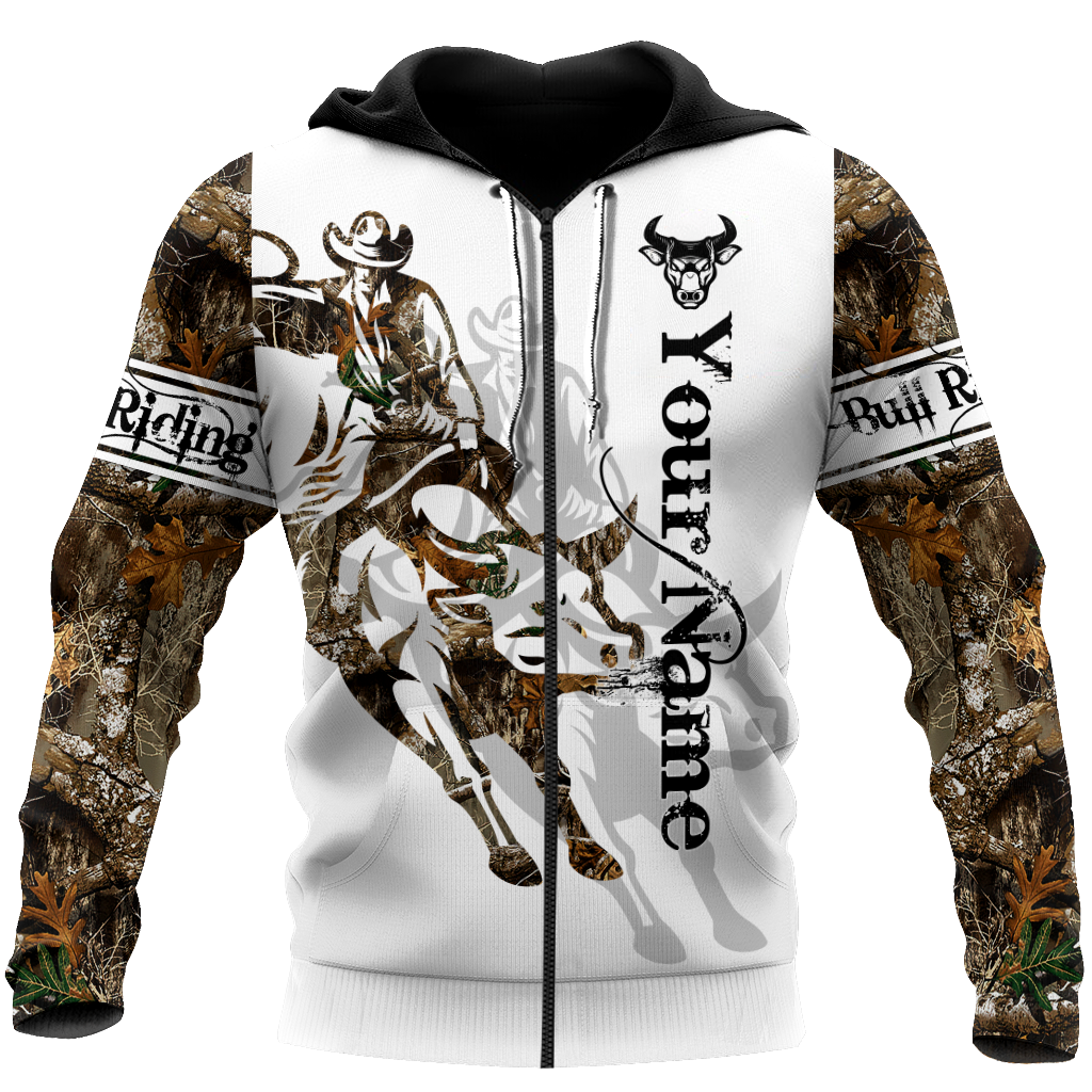 Personalized Name Bull Riding Hoodie - Bull Riding Apparel Tattoo Ver ...