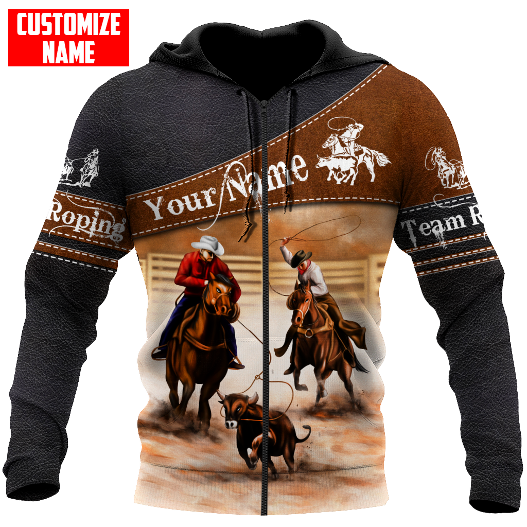 Personalized Name Rodeo 3D All Over Printed Unisex Shirts Team Roping ...