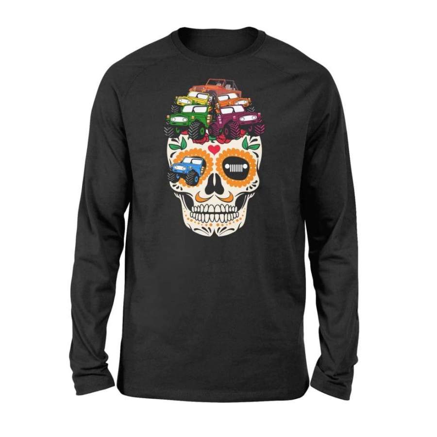 Jeep Skull Halloween Costume Standard Long Sleeve LT11 – Aljaira
