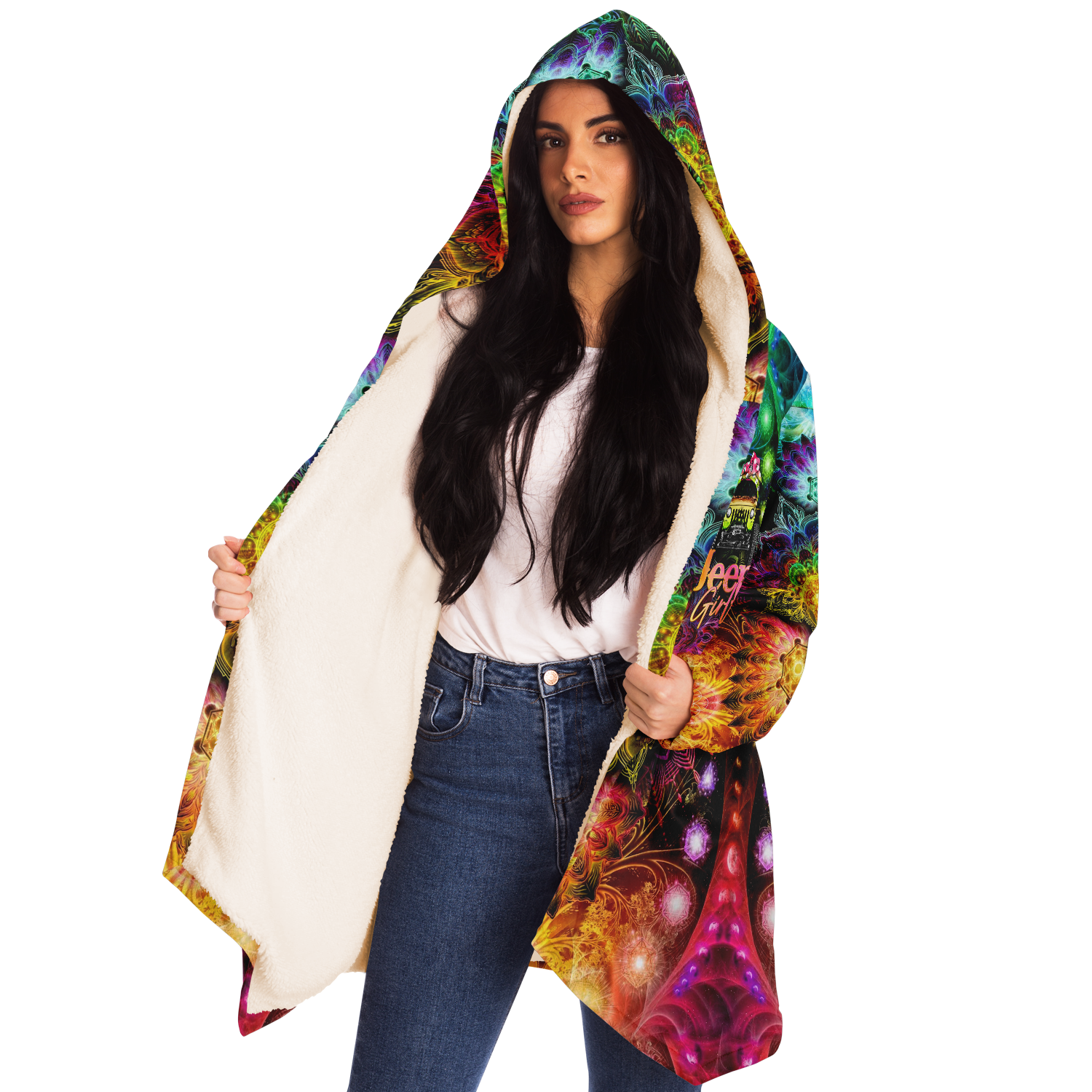 Jeep Colorful Mandala Premium Fleece Cloak – Aljaira