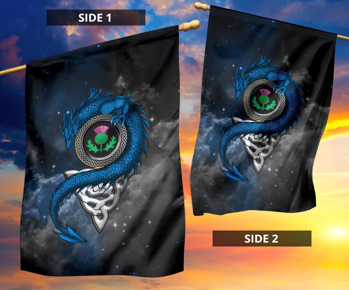 Scotland Celtic Flag - Dragon and Thistle With Celtic – Aljaira