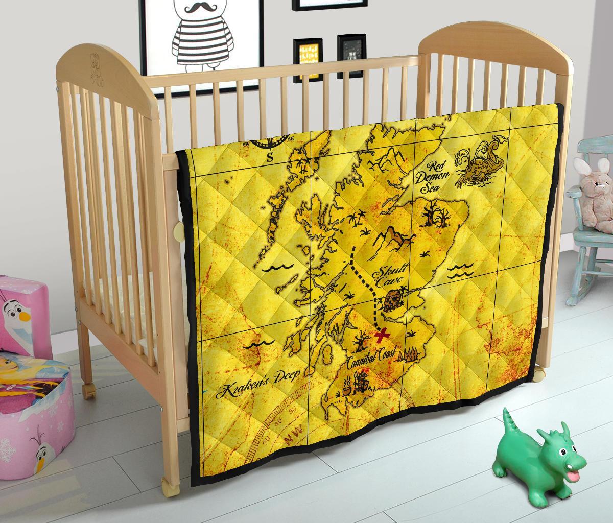 Scotland Treasure Map Premium Quilt – Aljaira