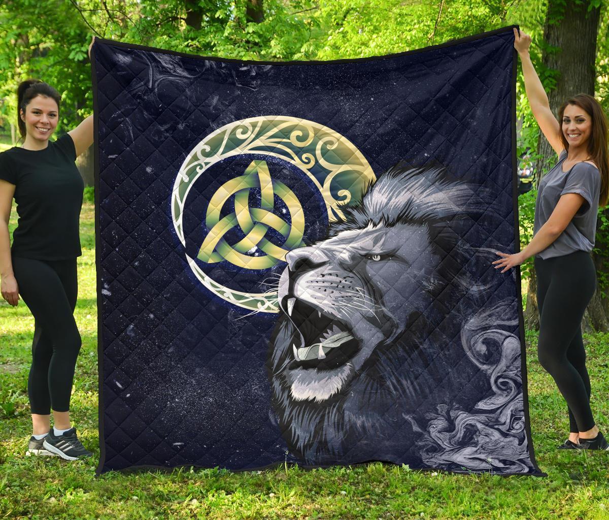 Scotland Premium Quilt - Scottish Lion and Celtic Moon – Aljaira